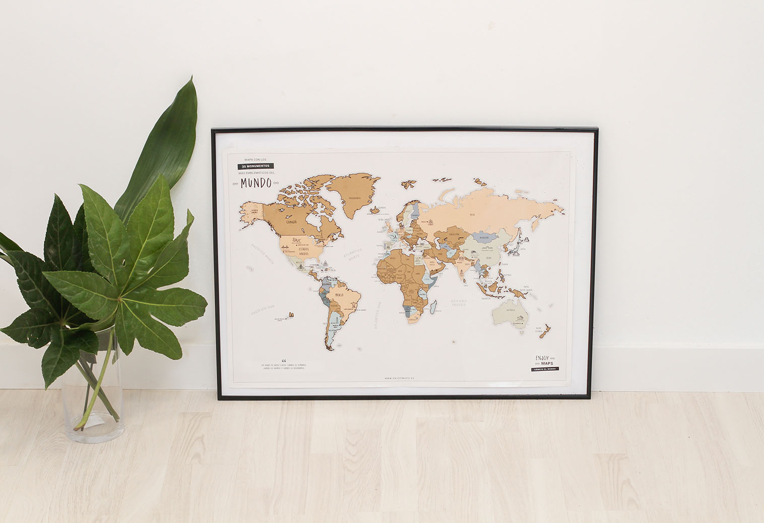 Mapa rascable del Mundo (65x45) - Mapas murales - Mapiberia f&b