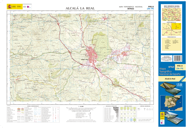 990-2 Alcalá la Real 1:25.000 - Mapas excursionistas y topográficos ...
