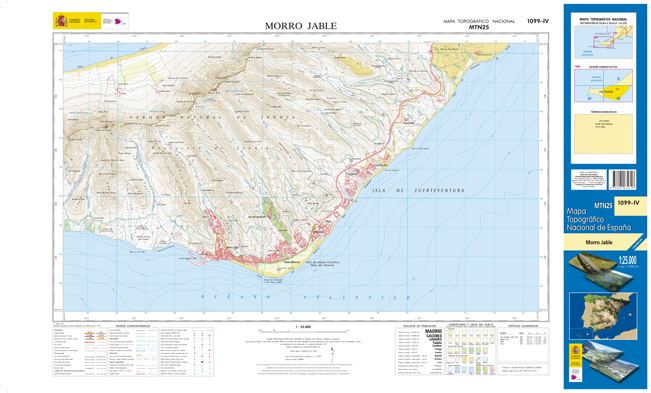 1099-4 Morro Jable 1:25.000 - Mapas excursionistas y topográficos ...