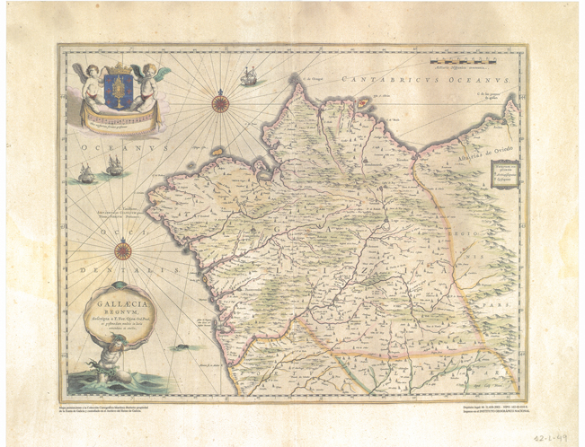 Gallaecia Regnum 1634 (38x49) - Mapas murales - Mapiberia f&b