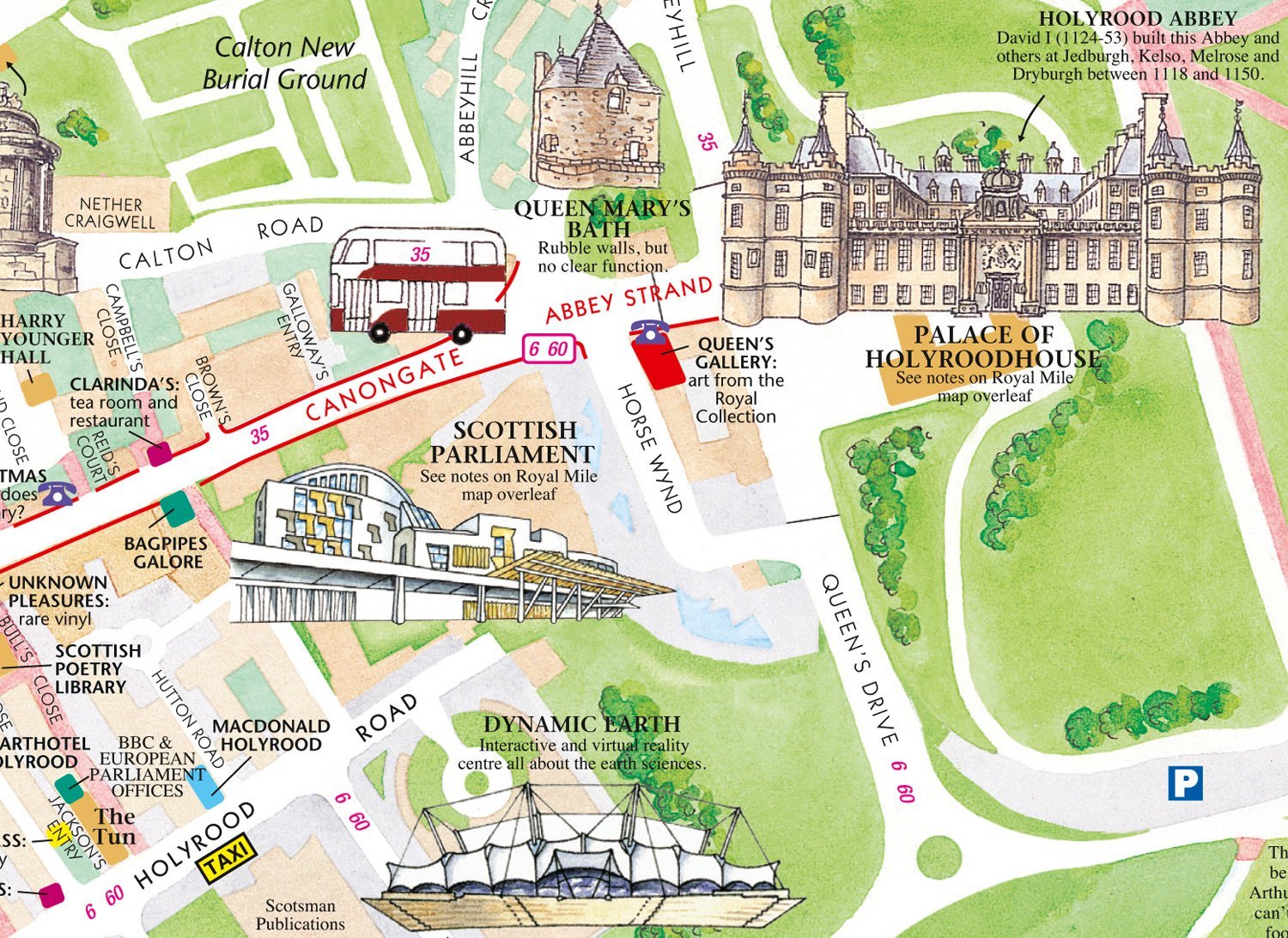 Edimburgo 1:4.500 Plano ilustrado - Mapas de carreteras - Mapiberia f&b
