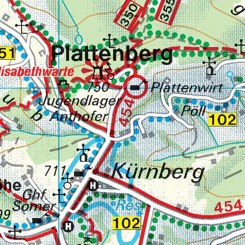 WK 052 Mostviertel Strudengau Donauland Amstetten - Mapas ...