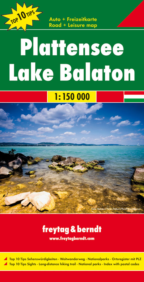 Lago Balatón TOP10 1:150.000 - Mapas de carreteras - Mapiberia f&b
