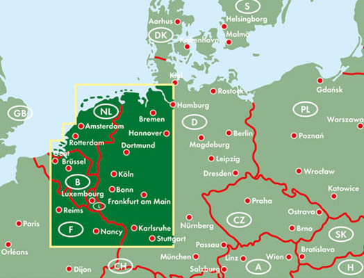 Alemania Oeste 1:500.000 - Mapas excursionistas y topográficos ...
