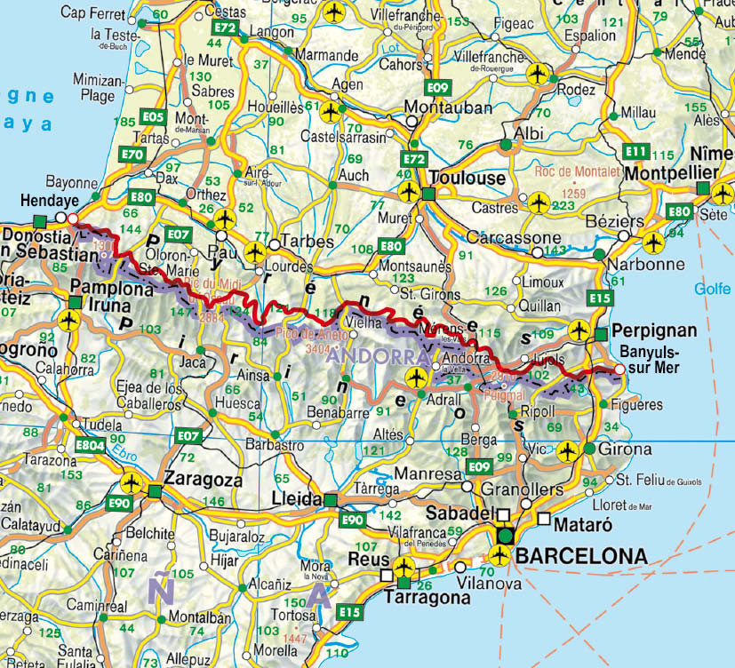 Pyrenäen GR10 Wanderführer - Guías excursionistas - Mapiberia f&b