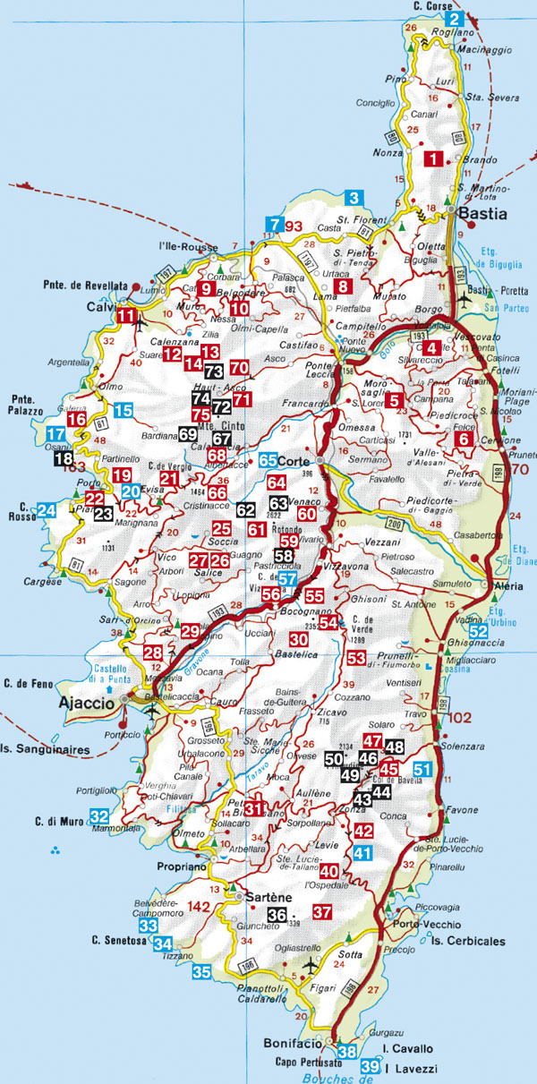 Córcega Guía excursionista - Guías excursionistas - Mapiberia f&b