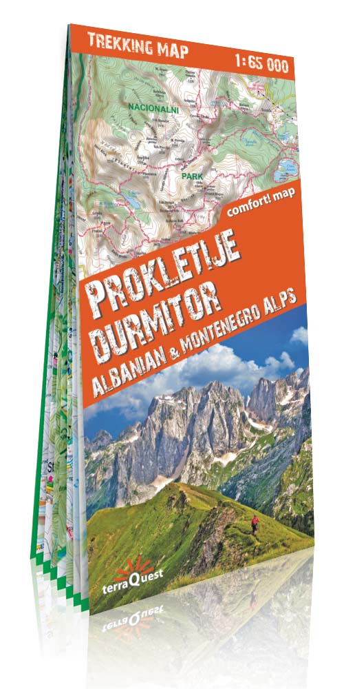 Prokletije, Durmitor 1:65.000 plastificado - Mapas excursionistas y ...