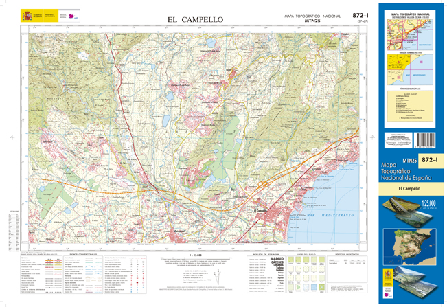 872-1 El Campello 1:25.000 - Mapas excursionistas y topográficos ...