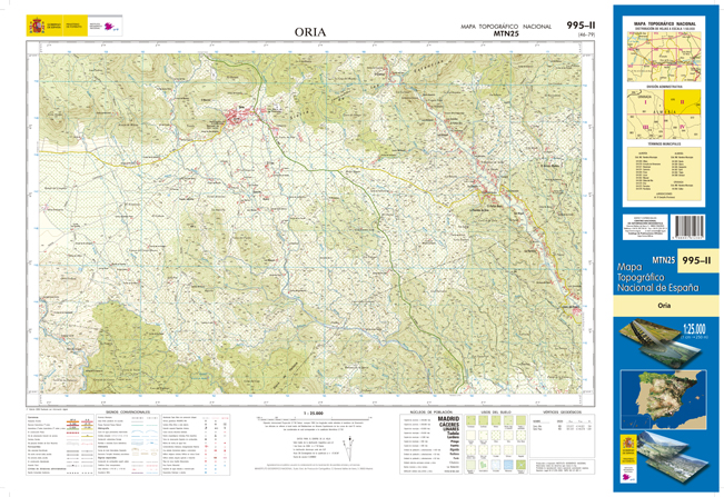 995-2 Oria 1:25.000 - Mapas excursionistas y topográficos - Mapiberia f&b