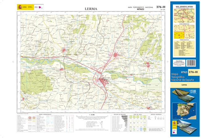 276-3 Lerma 1:25.000 - Mapas excursionistas y topográficos - Mapiberia f&b