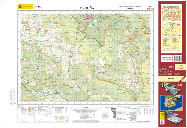 111 Orduña 1:50.000 - Mapas excursionistas y topográficos - Mapiberia f&b
