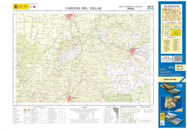 504-4 Cabezas del Villar 1:25.000 - Mapas excursionistas y topográficos ...