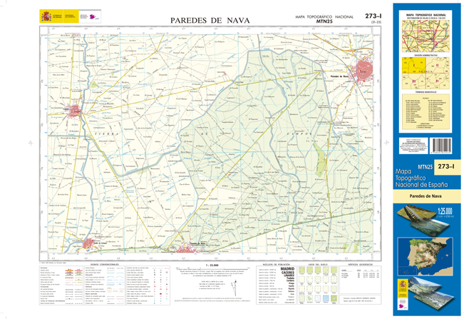 273-1 Paredes de Nava 1:25.000 - Mapas excursionistas y topográficos ...