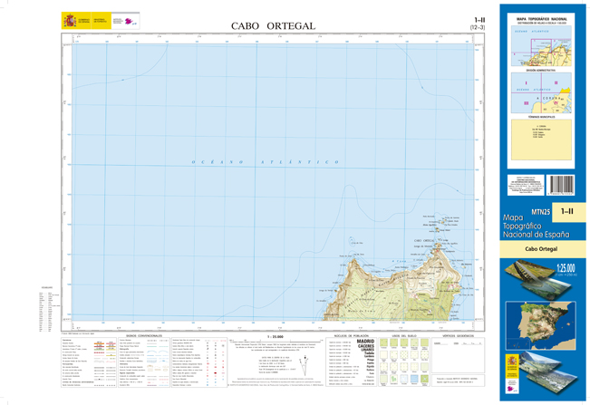 1-2 Cabo Ortegal 1:25.000 - Mapas excursionistas y topográficos ...