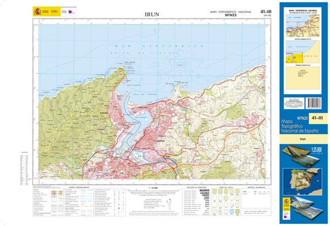 41-3 Irún 1:25.000 - Mapas excursionistas y topográficos - Mapiberia f&b