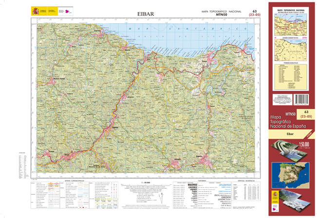 63 Eibar 1:50.000 - Mapas excursionistas y topográficos - Mapiberia f&b