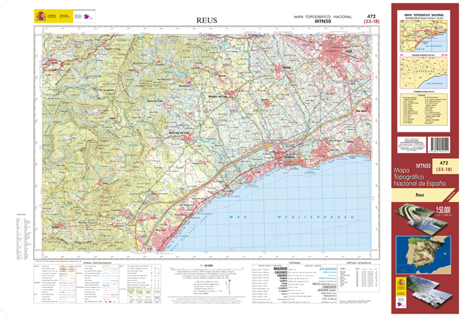 472 Reus 1:50.000 - Mapas excursionistas y topográficos - Mapiberia f&b
