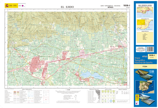 1058-1 El Ejido 1:25.000 - Mapas excursionistas y topográficos ...