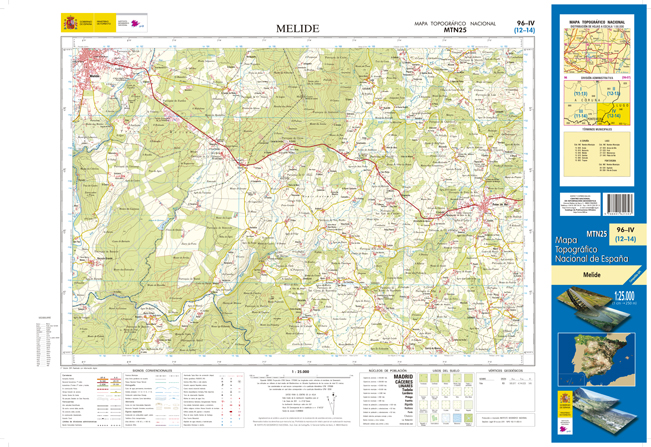 96-4 Melide 1:25.000 - Mapas excursionistas y topográficos - Mapiberia f&b