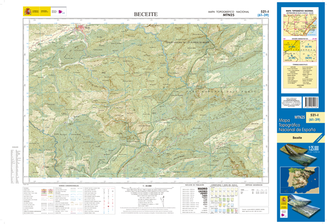 521-1 Beceite 1:25.000 - Mapas excursionistas y topográficos ...