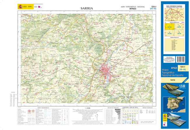 124-1 Sarria 1:25.000 - Mapas excursionistas y topográficos - Mapiberia f&b