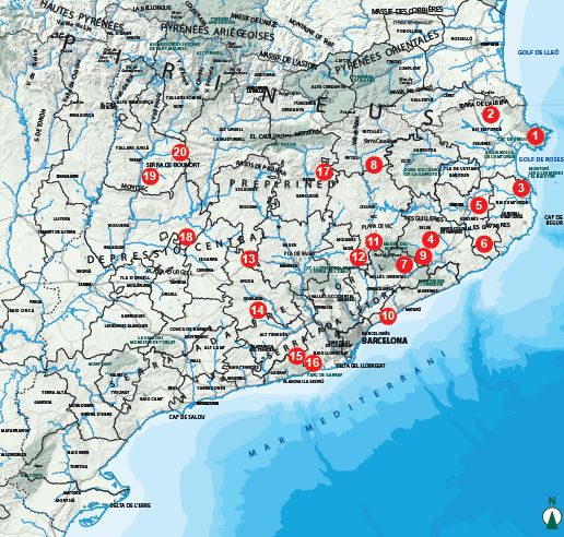 Castells de Catalunya - Mapas excursionistas y topográficos - Mapiberia f&b