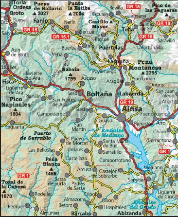 Sobrarbe Central Aínsa - Boltaña 1:40.000 - Mapas excursionistas y ...