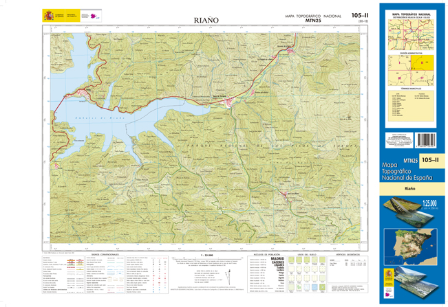 105-2 Riaño 1:25.000 - Mapas excursionistas y topográficos - Mapiberia f&b