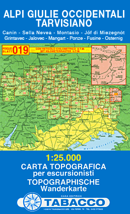019 Alpi Giulie Occidentali-Tarvisiano 1:25.000 - Mapas excursionistas ...